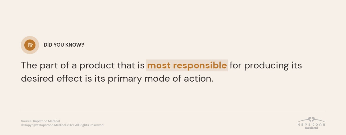 How to Determine FDA Primary Mode of Action